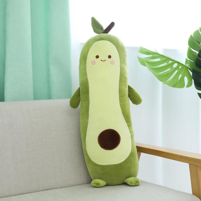 Cute Avocado Plush Toy Cushions Pillows Staffed Animal Dolls Soft Toys Gift Long 65cm